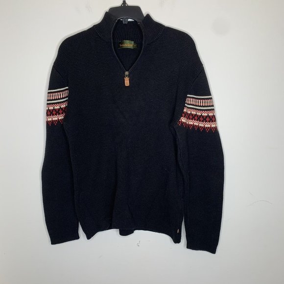 Timberland | Sweaters | Timberland Mens S Blackredwhite Long Sleeve ...